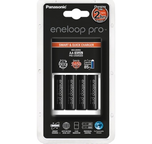 Panasonic Eneloop Pro Bq Cc55 4x Aa 2500mah Φορτιστής